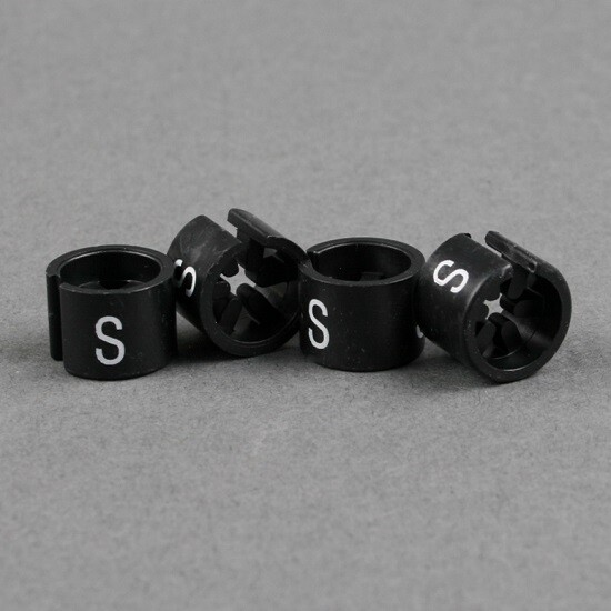 Code ring Ø 13 x 9,5 mm zwart S | The Solution Shop | The Solution Shop
